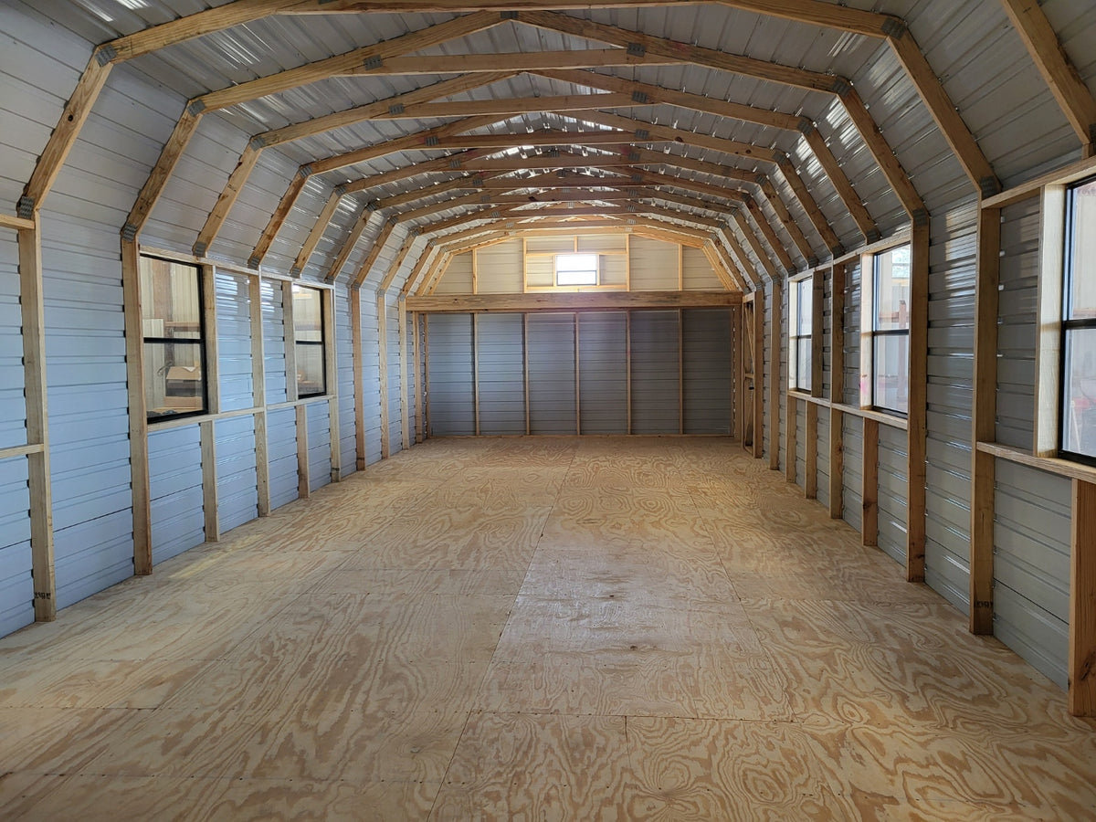 16 x 40 Barn Storage with Windows & Loft – Morgan Buildings
